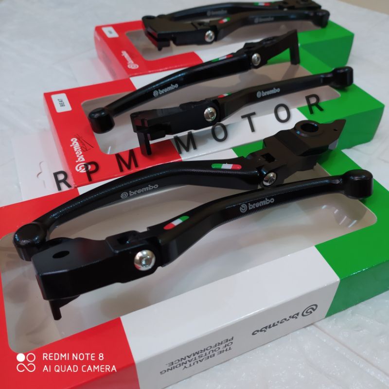 Black Series Folding Carved Brake Handle for Beat, Vario, CBS, and Non ...