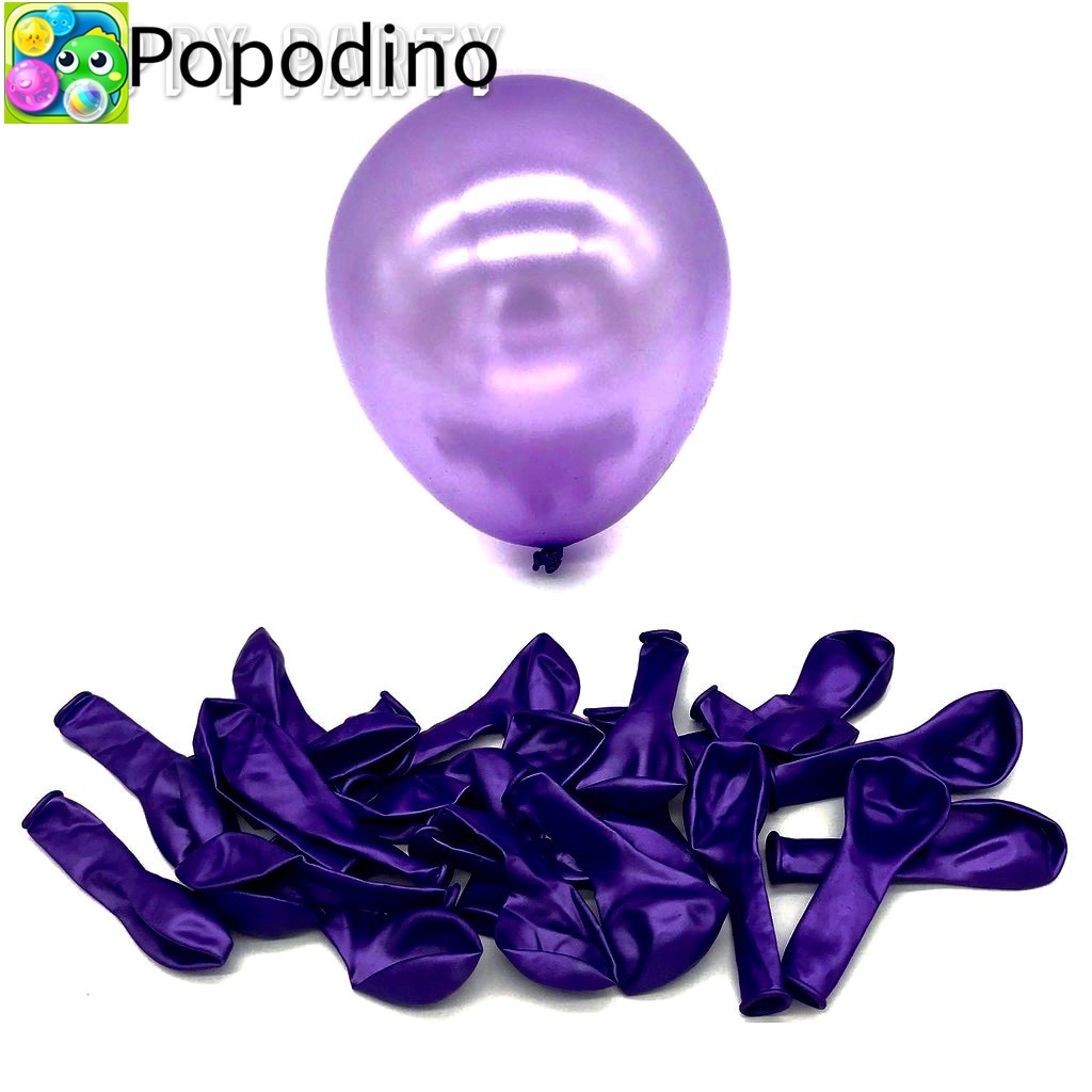 10 Inches 10pcs Metallic Balloons Glossy Balloon Birthday For Birthday ...