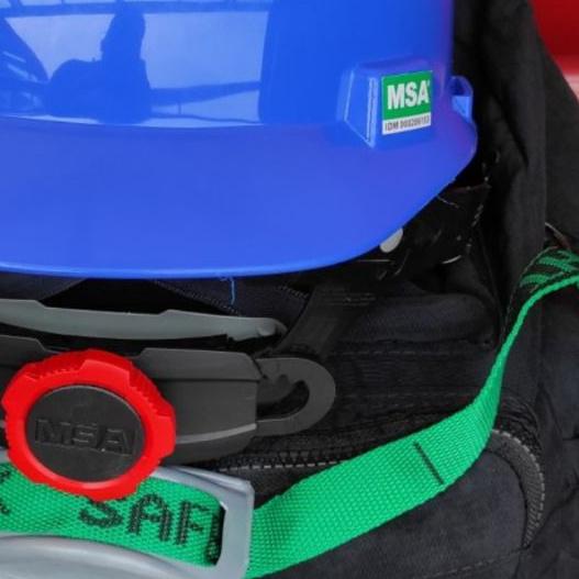 Msa Local Project helmet SNI / MSA safety helmet (Fastrack + Chin Strap ...