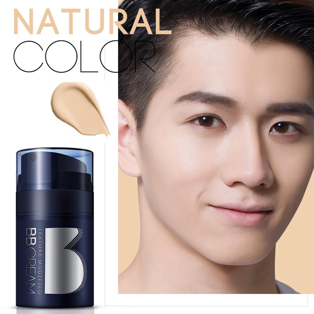 Men's BB Cream Concealer Acne Marks Isolation Lazy Plain Foundation ...