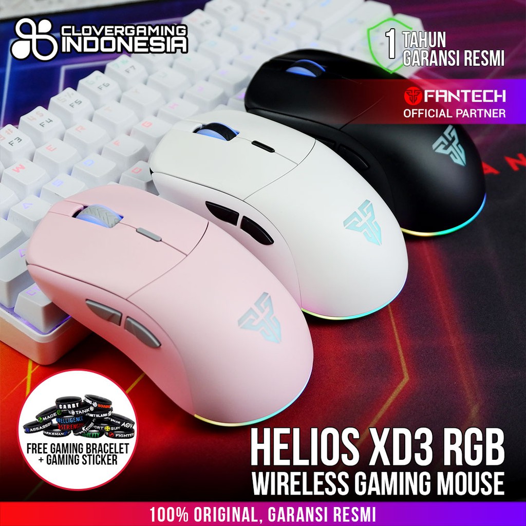 Fantech Helios Xd3 Rgb Wireless Gaming Mouse - Ultra Lightweight Xd 3 ...