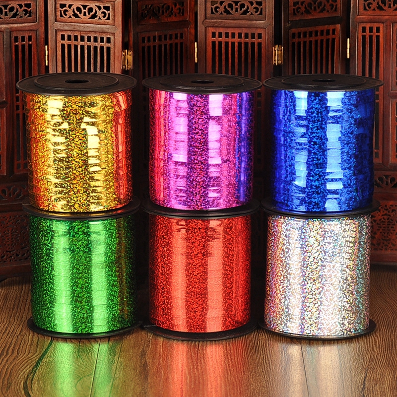 5mm 250 Yards Laser Balloons Ribbons For Wedding Party Decor Gift Wrap ...
