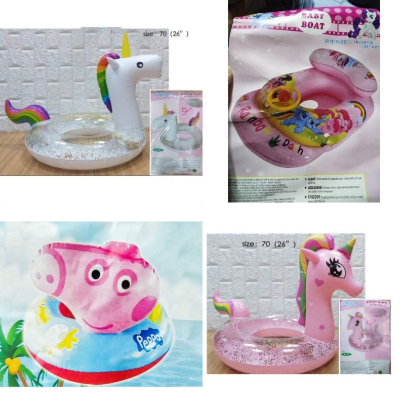 Unicorn Floater Swimming Boat for kids Salbabida Character My Little ...