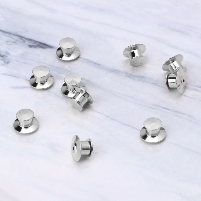 Boom 10 Pcs Pins Keepers Backs Locks Brooch Pin Backs Comfort Fit Tie ...