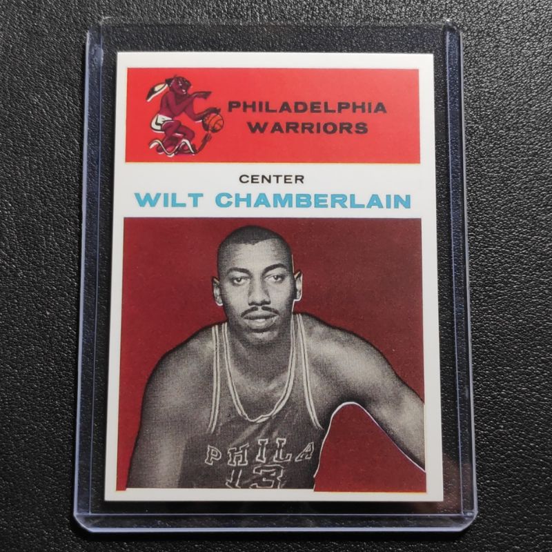 Wilt Chamberlain RC Rookie 1961-62 Fleer #8 Reprint Basketball NBA Card ...