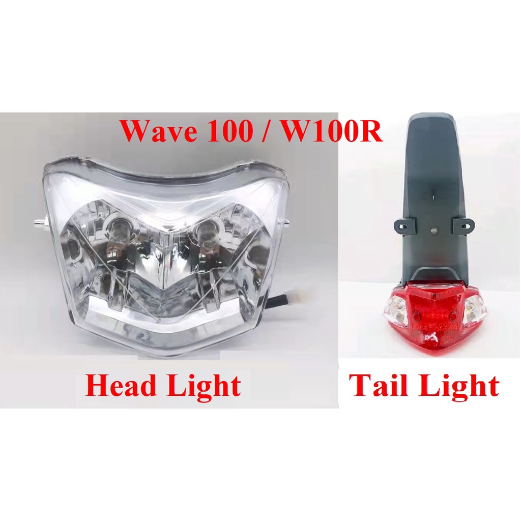 Motorcycle Headlight / Tail Light - Wave 100 / W100R | Shopee Philippines