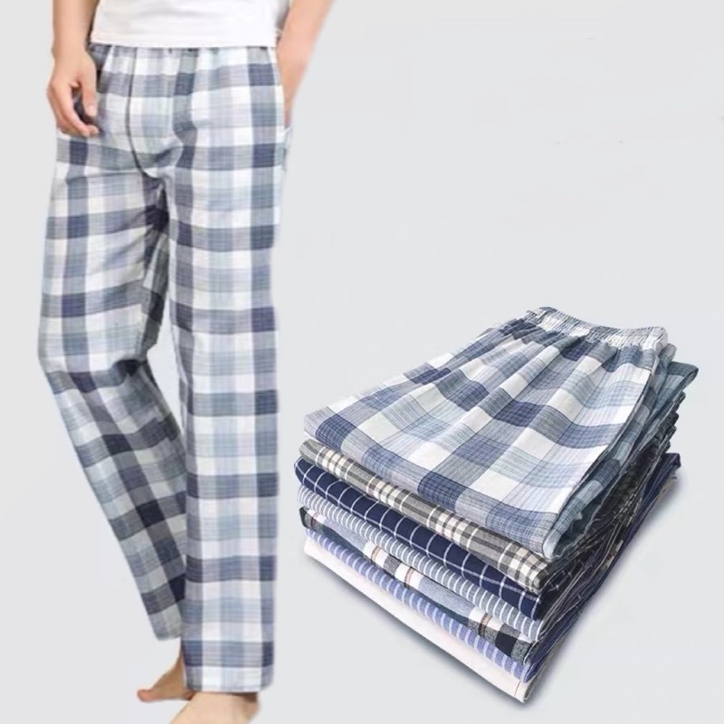 Men's pajama 100%cotton 34waistline（Xxl）men sleepwear | Shopee Philippines