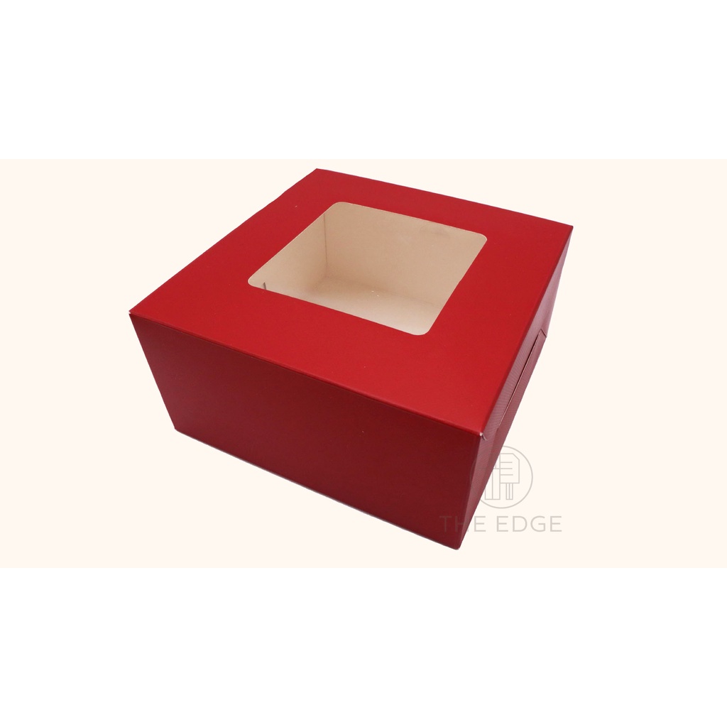 1-pc Box with Window - 6" x 6" x 3" - (20 pcs./pack) | Shopee Philippines