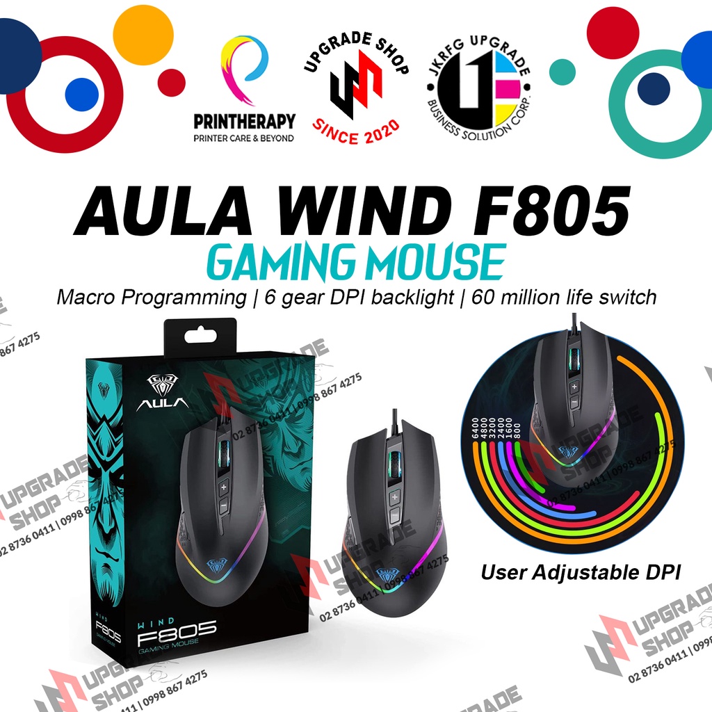 AULA Wind F805 Gaming Mouse | Shopee Philippines