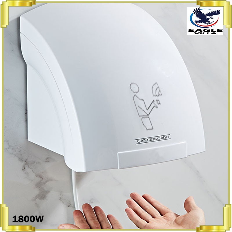 Automatic Hand Dryer Sensor Induction Electric Drying Device - Powerful ...