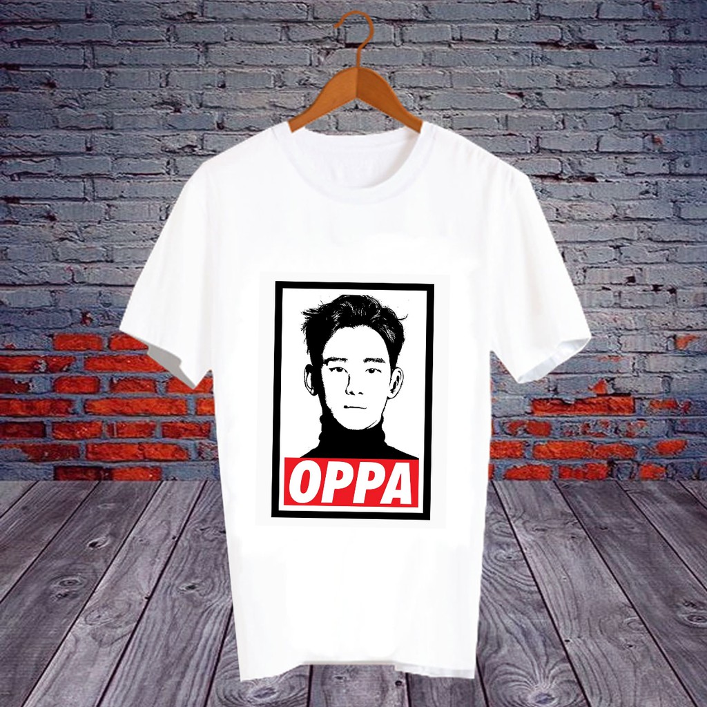 White T-Shirt Custom Made Fanmade Fan Club Korean Artist Oppa Kim Soo ...