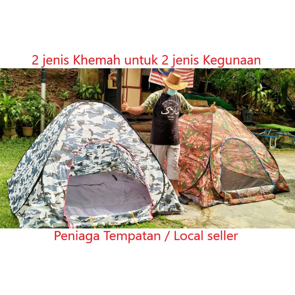 Khemah Measles, Picnic Tents, khemah For Great Activities | Shopee ...