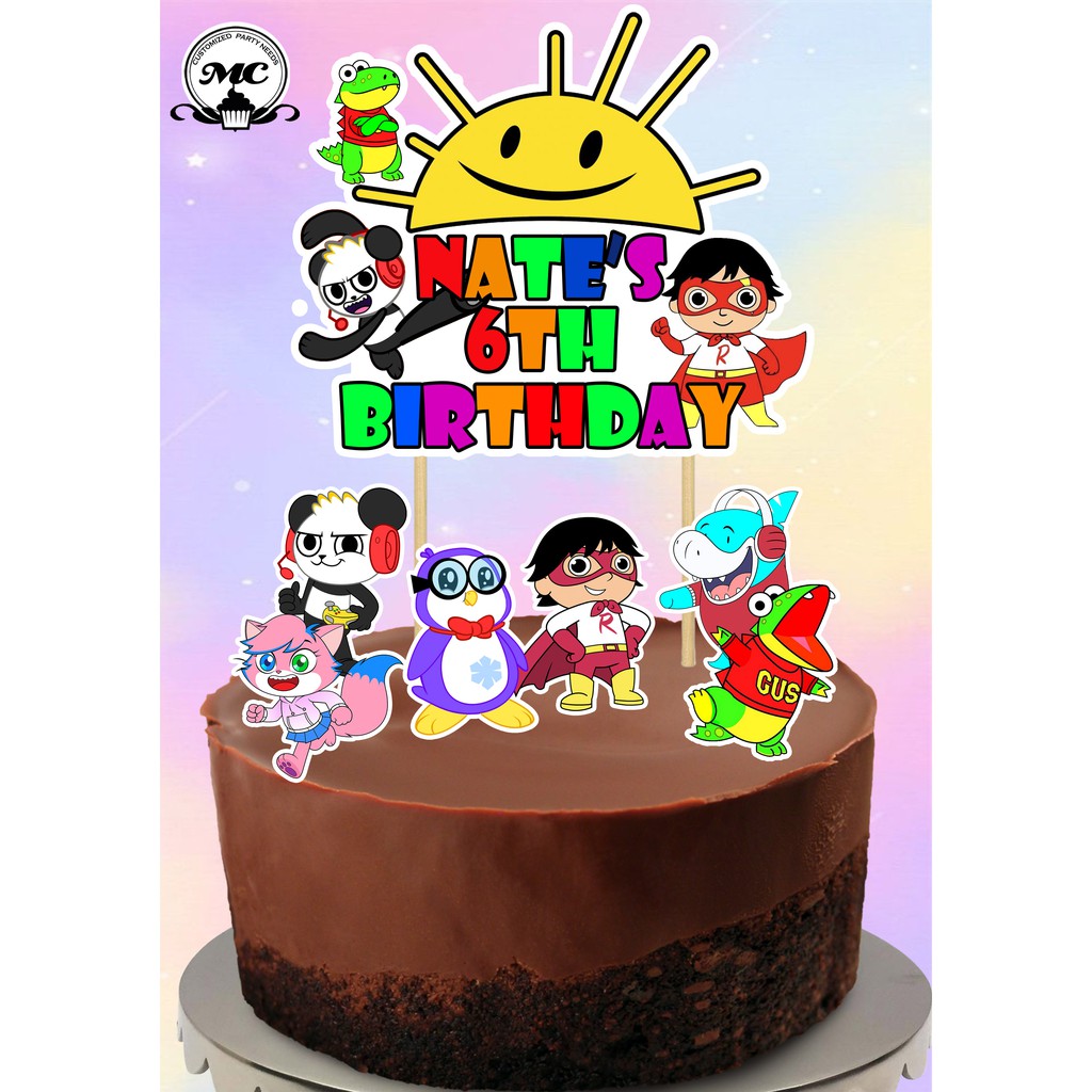 RYAN'S WORLD theme cake topper | Shopee Philippines