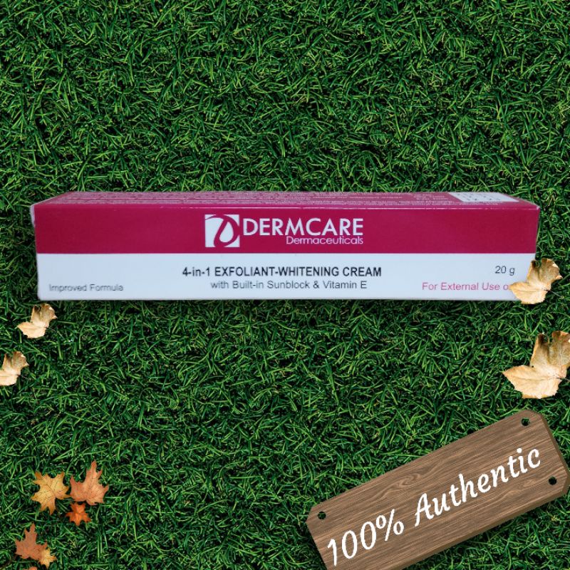 DERMCARE 4-in-1 Exfoliant Whitening Cream 12g for age spots, melasma ...