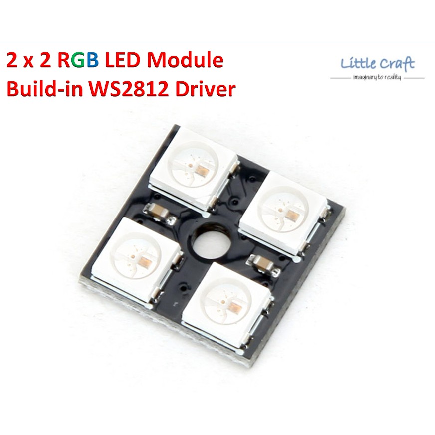 Arduino IoT 2x2 WS2812 5050 RGB LED Module NeoPixel Matrix | Shopee ...