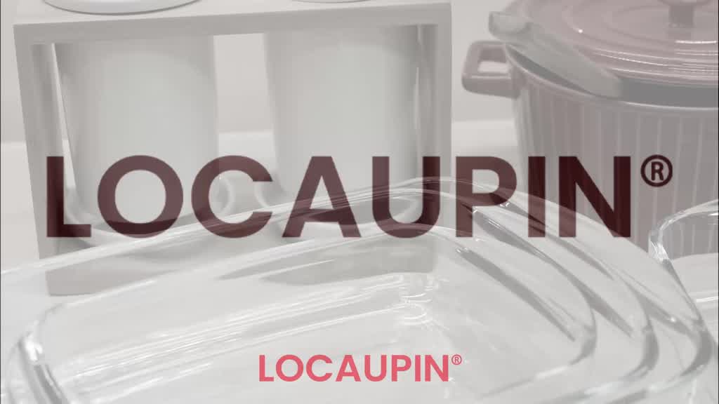 LOCAUPIN Borosilicate Glass Baking Plate Bread Pan Microwave Oven Safe ...