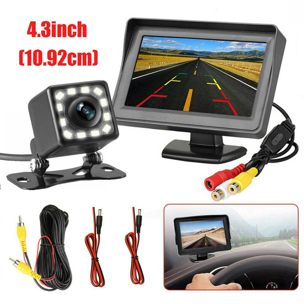 1Set，12LED Car Rear View Backup Camera Reverse HD Parking Night Vision ...