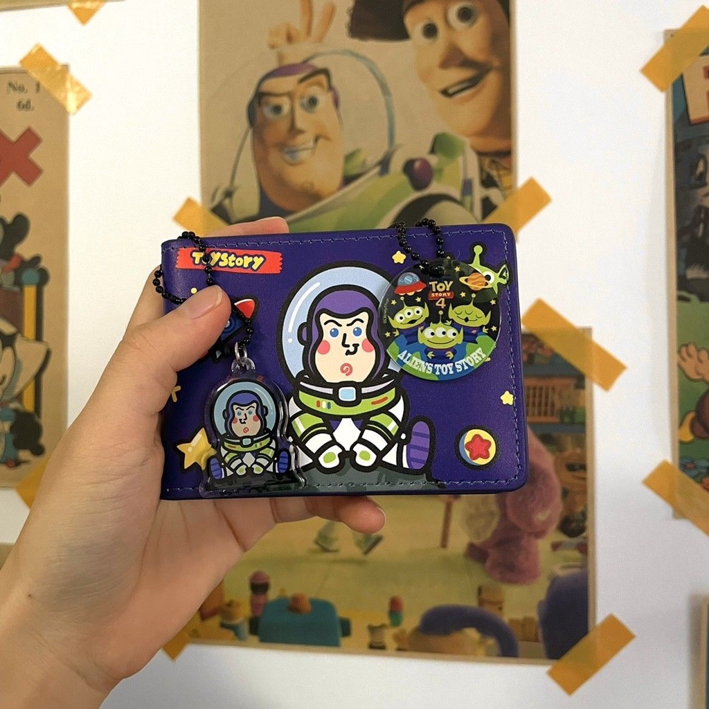 Toy Story Buzz Lightyear Wallet Document Holder Driver License Leather ...