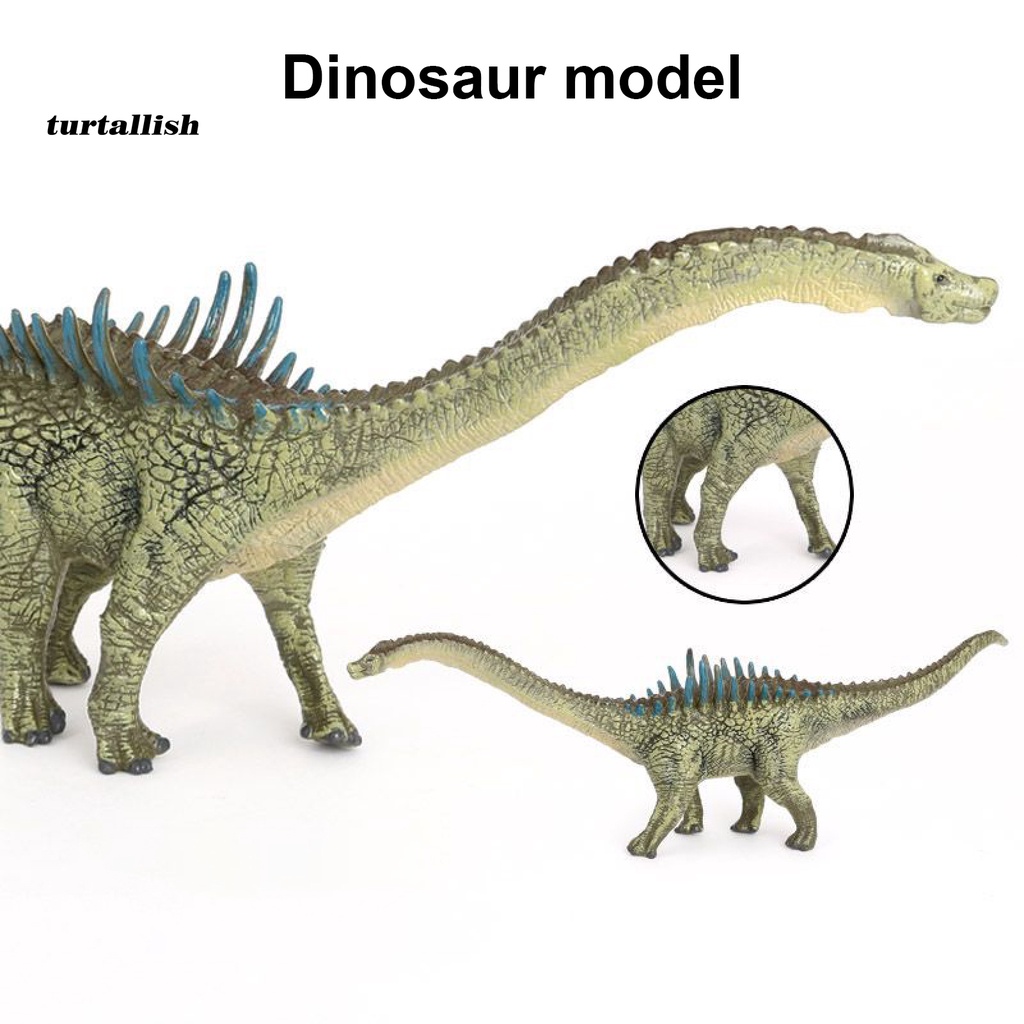 turtallish+ Dinosaur Model Vivid High Simulated Solid Structure Kids ...