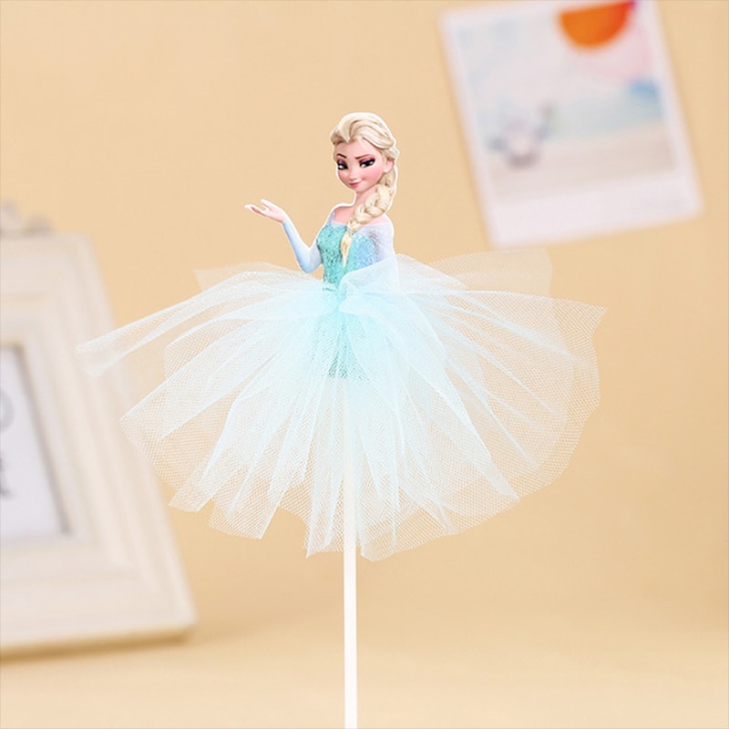 Best quality Frozen Elsa Anna Princess Cake Cupcake Toppers Cake Flag ...