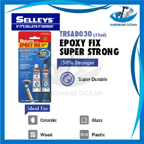 Selleys Epoxy Fix Super Strong 35ml 2-Ton Strong Bond Epoxy Adhesive ...