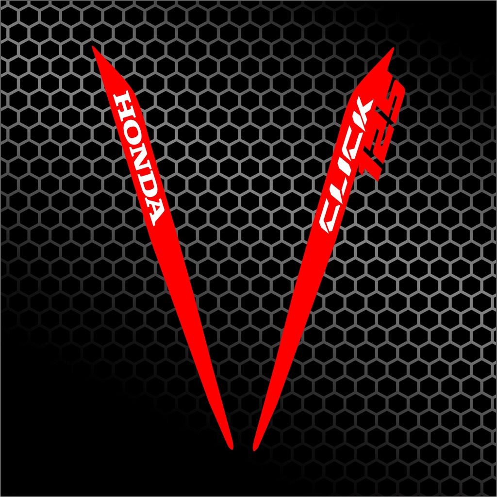 honda click front sticker lining 125 150 cut sticker waterproof ...