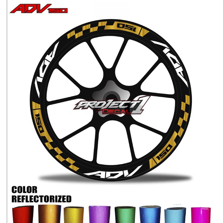 HONDA ADV 150 REFLECTORIZE MAGS STICKER ( SET ) | Shopee Philippines