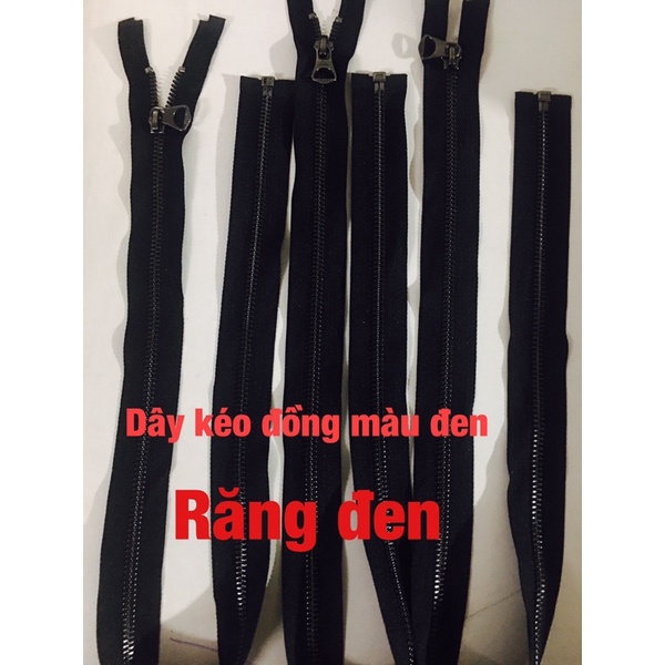 5-tooth copper zipper, 70cm long, black teeth, replace black leather ...
