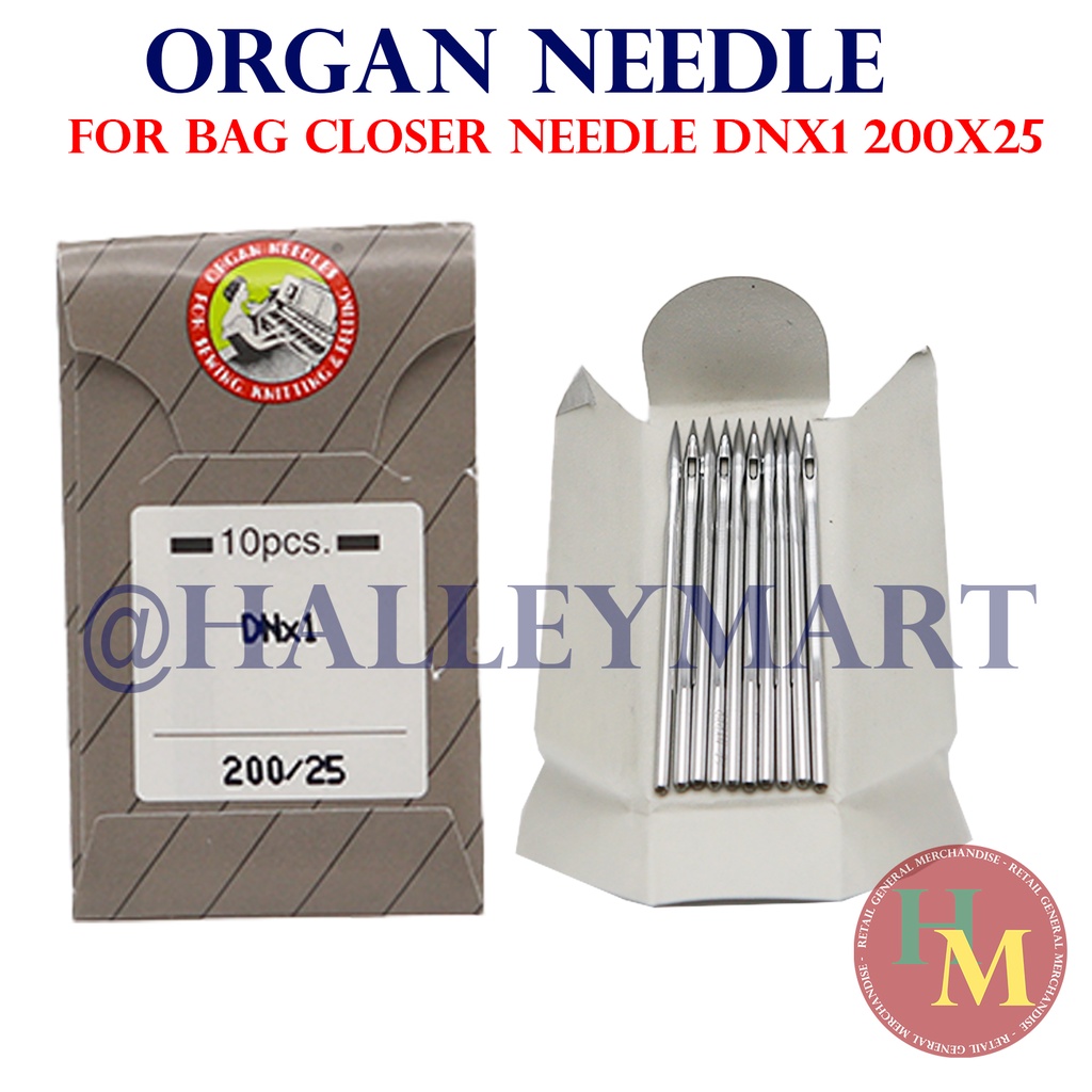 Organ Needle DNX1 200/25 #25 (Bag Closer Needles) Sold per piece ...