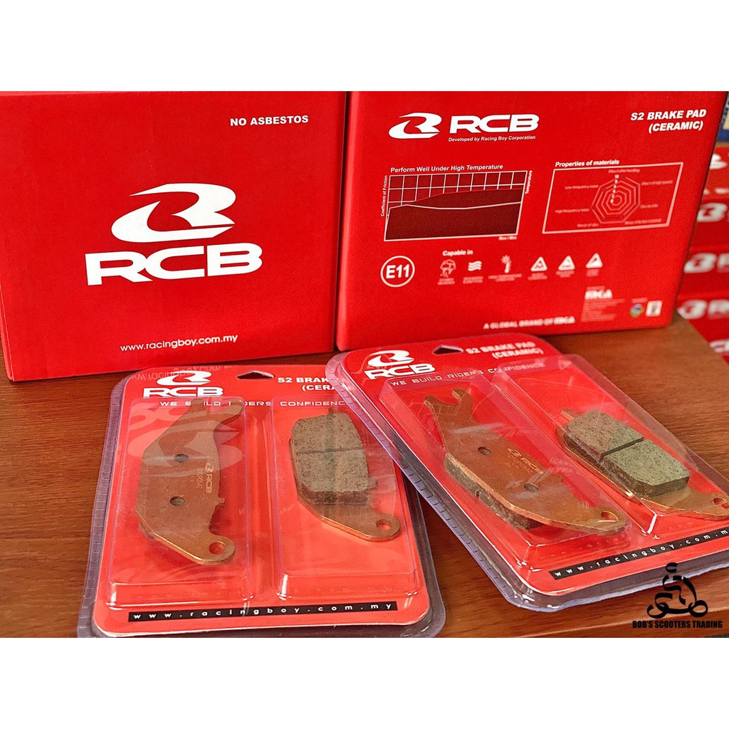 RCB S2 Series Brake Disc Pad for RCB Brake Caliper S2, S3, R1, R55 ...