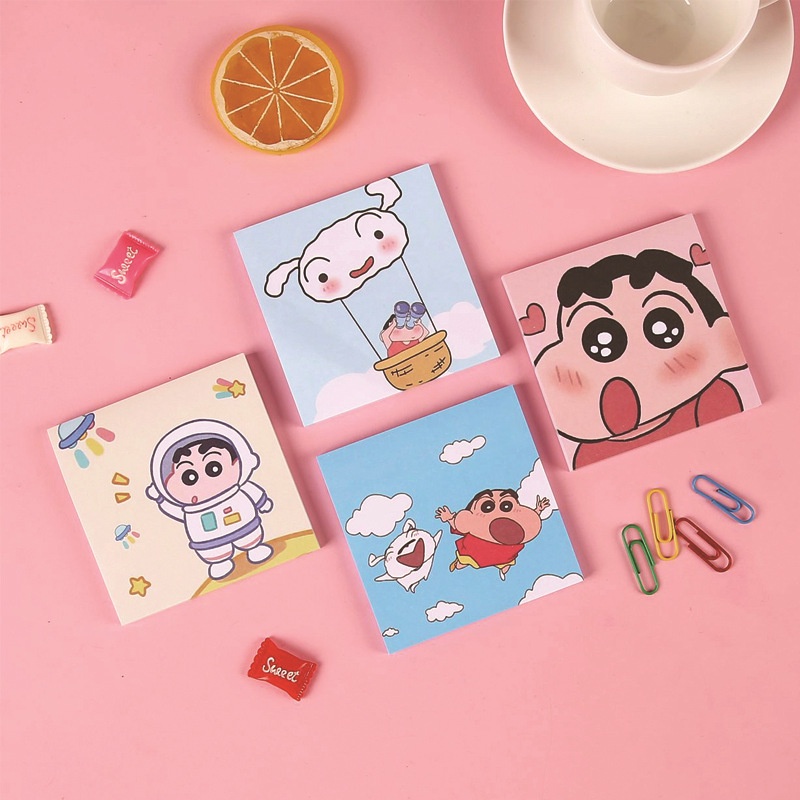 Crayon Shin-chan Anime Sticky Notes Cute Memo Student Notepad N Times ...