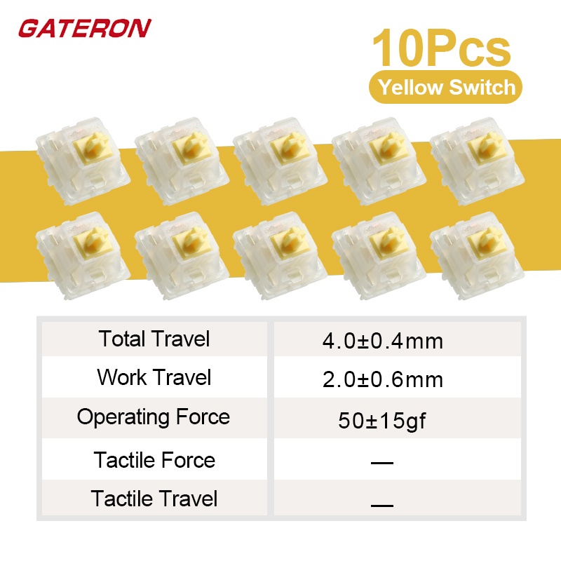 ⚡Local Stock⚡ 10 pcs/box Gateron Switch Mechanical Keyboard Switches 5 ...