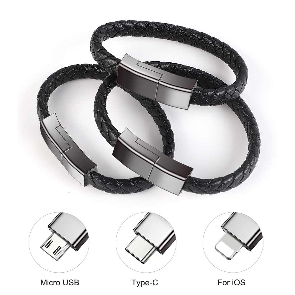 Portable Bracelet Data Cable Fast Charging Micro USB Type C Cable For ...