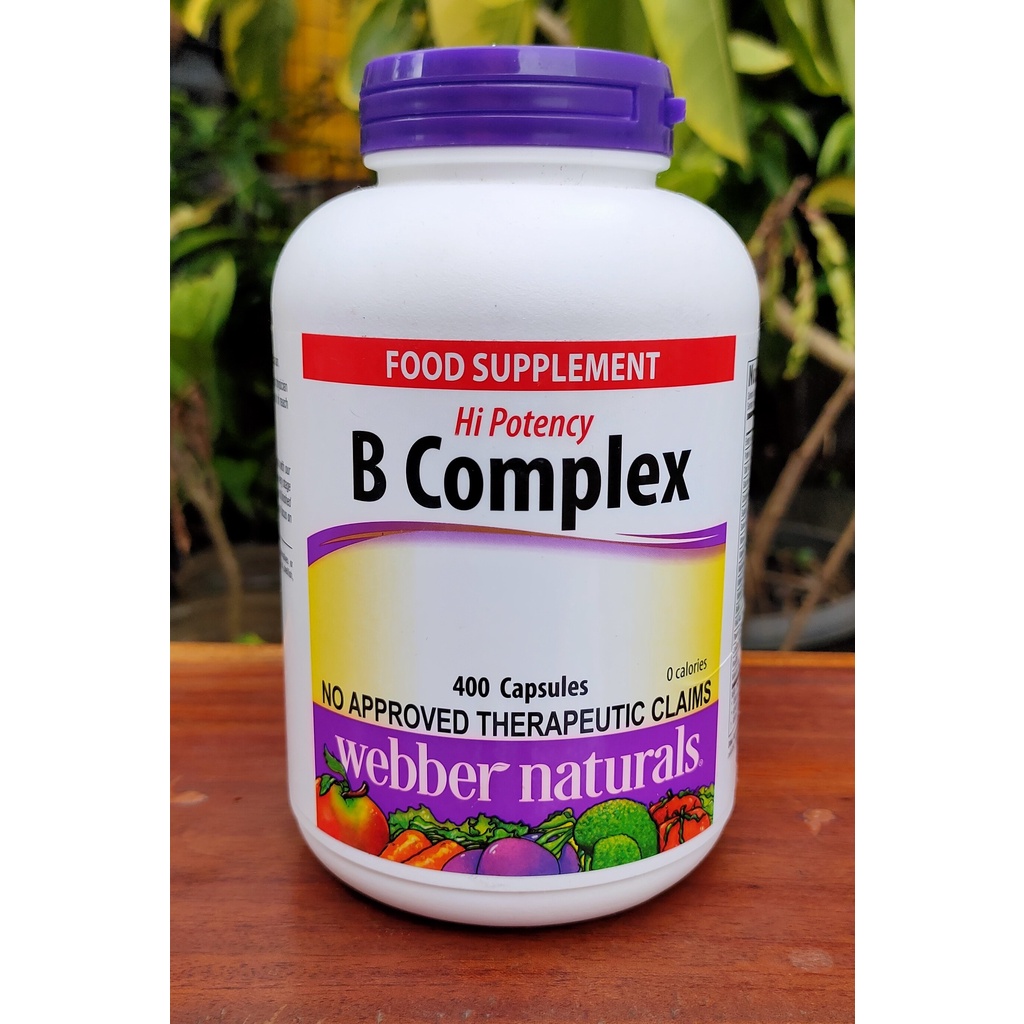 SALE Webber Naturals B Complex 400 Capsules Expiry October 2023 | Shopee Philippines