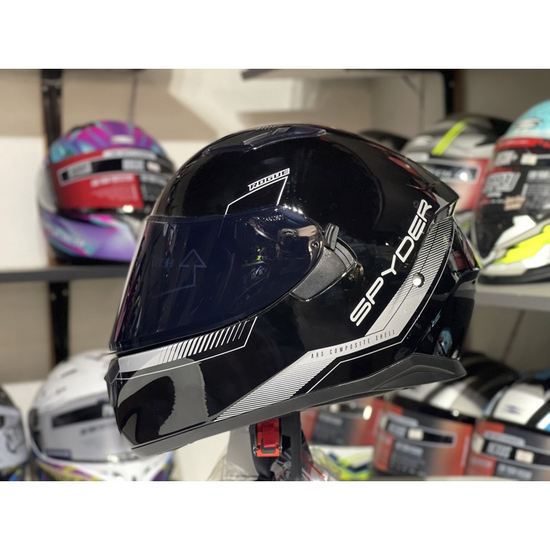 SPYDER ROGUE SOB Full-Face Dual Visor Helmet w/ Free Clear Visor ...