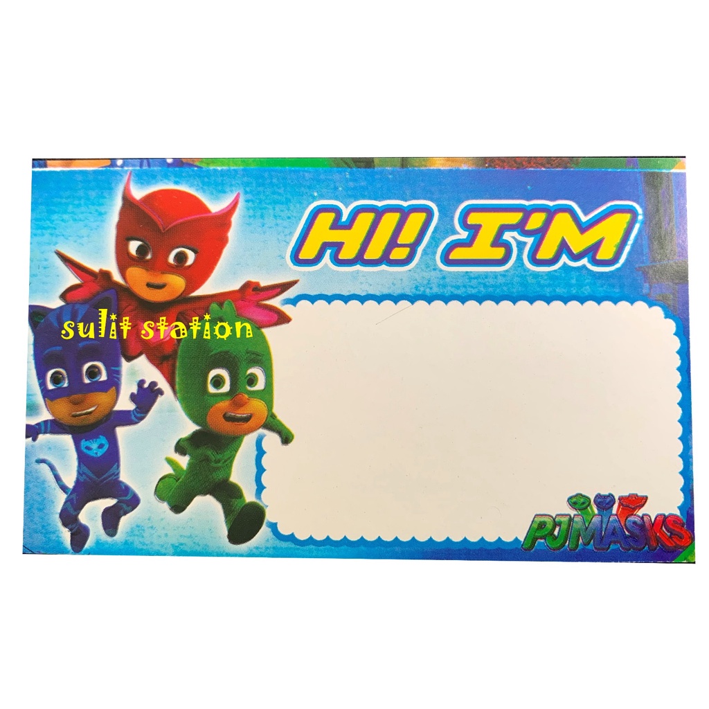 10pcsCAPE MASKS THEMED PARTY NAME ID LABEL TAG STICKER favors needs ...