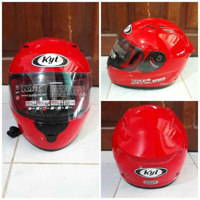 Kyr Rc7 Red Ferrari Solid Original Helmet | Shopee Philippines