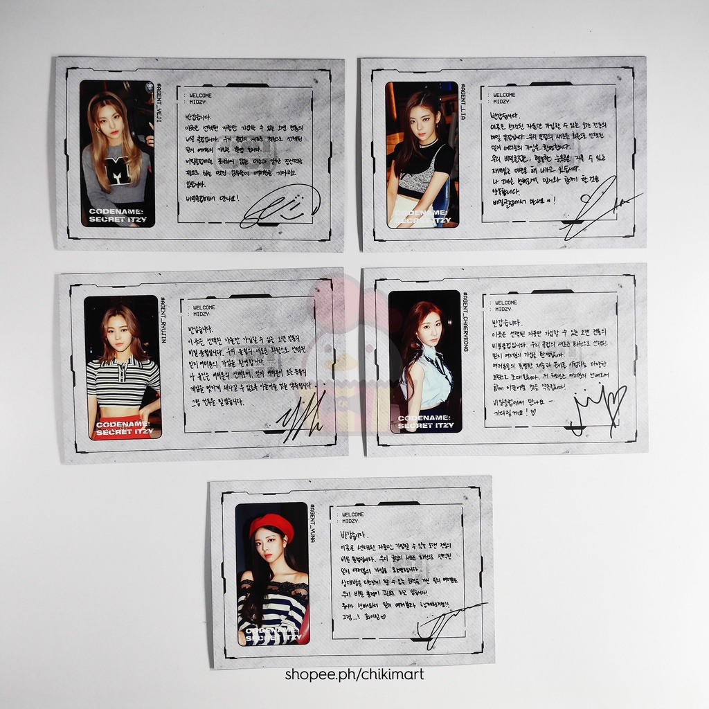 ITZY Codename: Secret Itzy [CSI] Official Invitation Card | Shopee ...