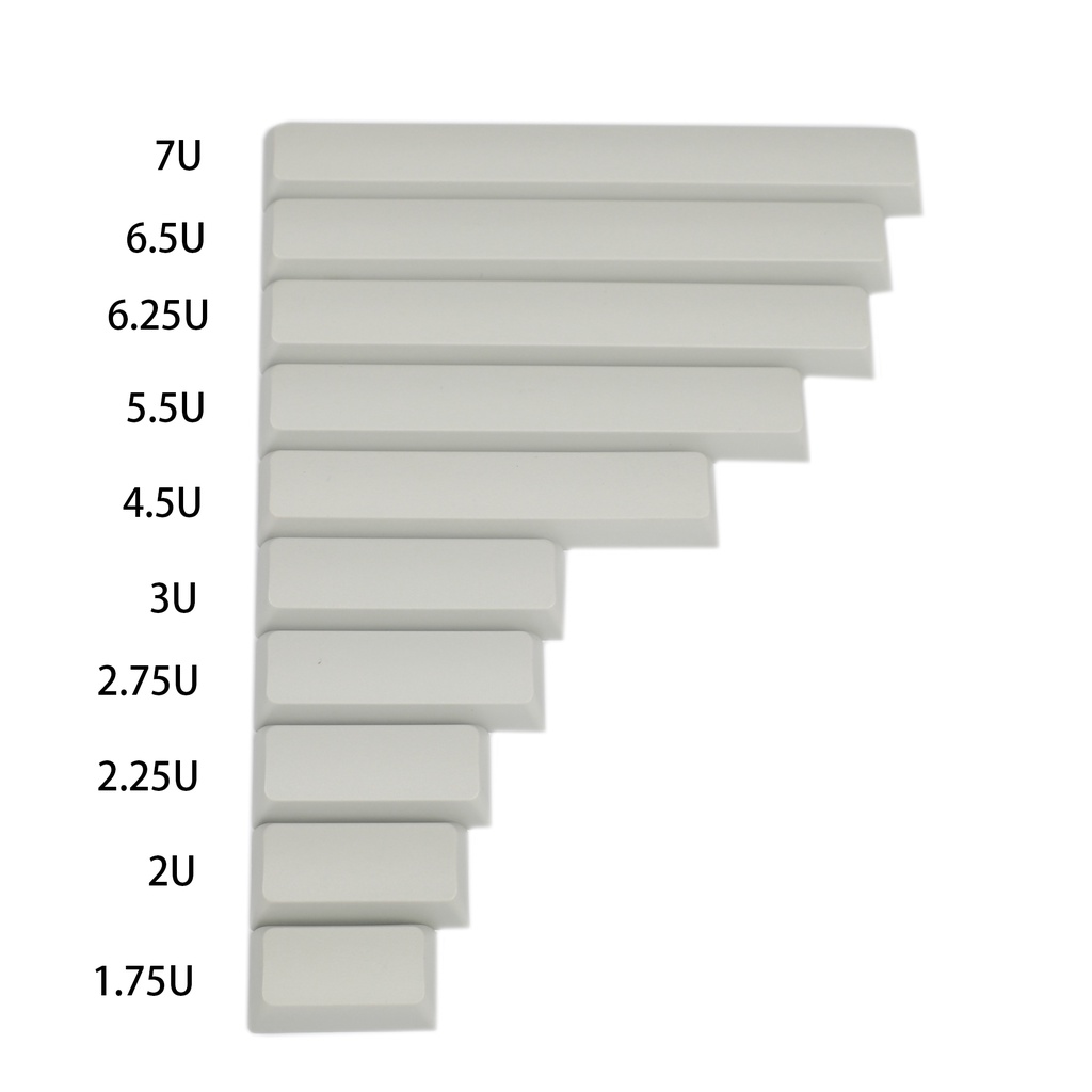 XDA Profile Convex Spacebar Grey 1.75u 2u 2.25u 2.75u 3u 4.5u 5.5u 6u 6 ...