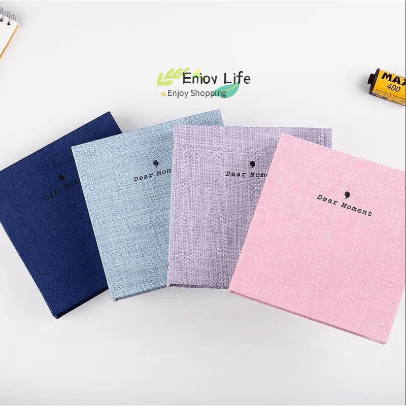 100-Pocket Cotton Linen Photo Album 3inch 5inch 2R 3R Photo Album ...