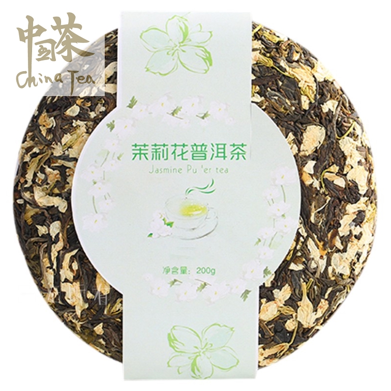 (Chinese Tea) Jasmine Pu'er Tea Flower Tea Cake-200g | Shopee Philippines