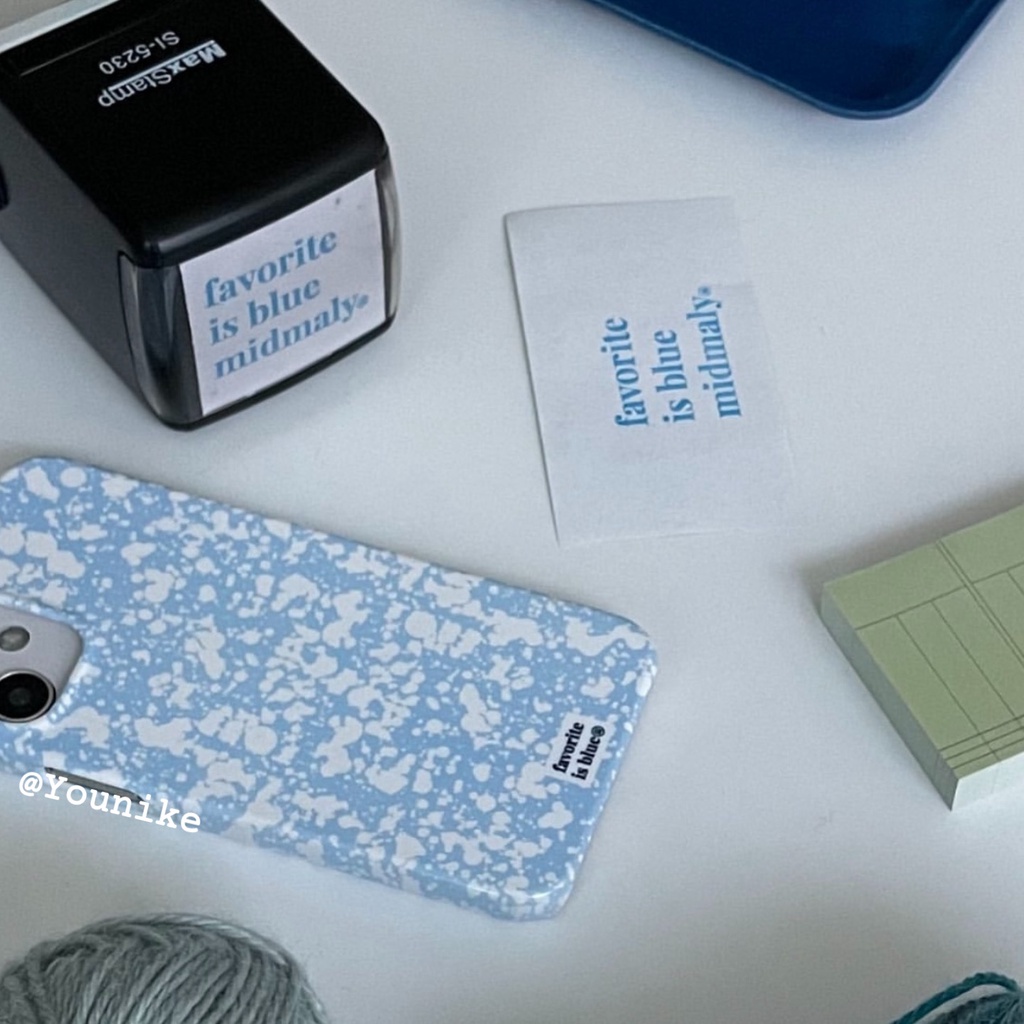 Korea Korea ins Film Splash Ink Blue Suitable for 15/14/13pro/12promax ...