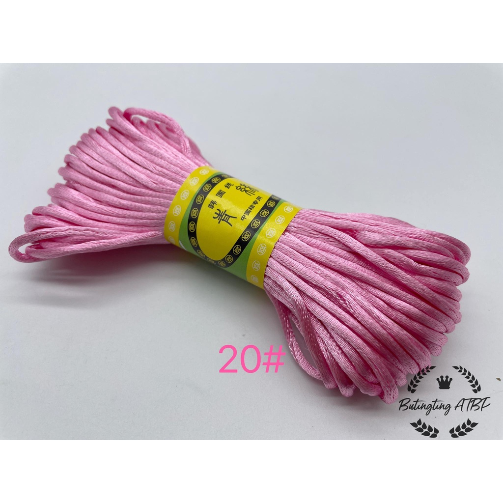 20 Yards/ bundle 2.5mm Polyester Braided Long Rope DIY Chinese Knot ...