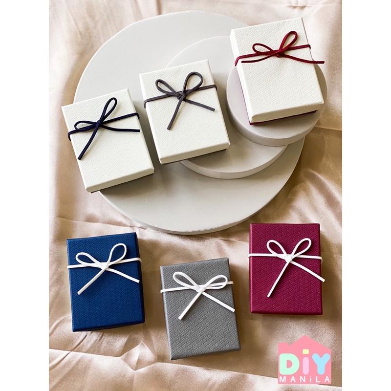 10 pieces jewelry box with bow (cardboard + sponge) | Shopee Philippines