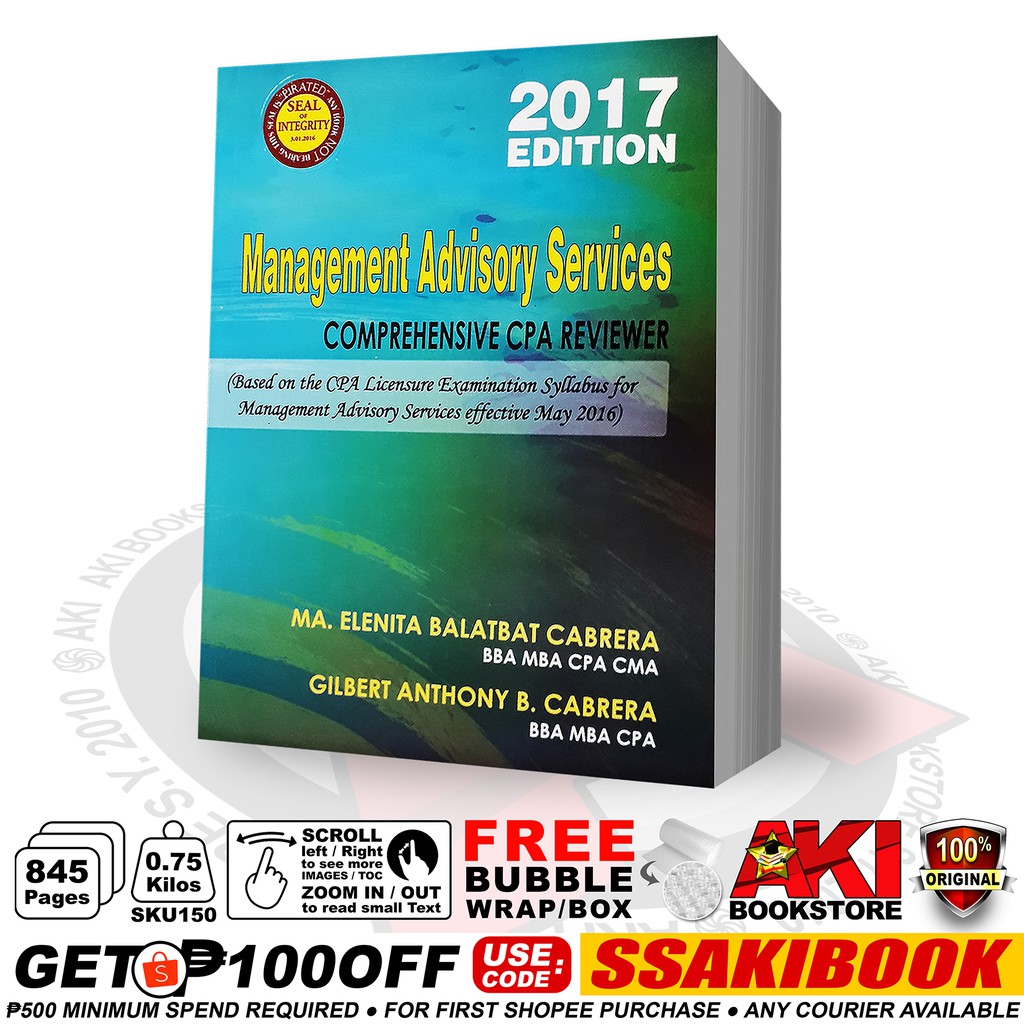 AUTHENTIC Management Advisory Services Comprehensive CPA Reviewer 2017 ...