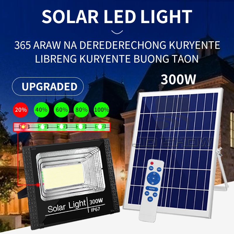 Solar Light 400W 200W 150W Solar Lights outdoor waterproof Flood ...