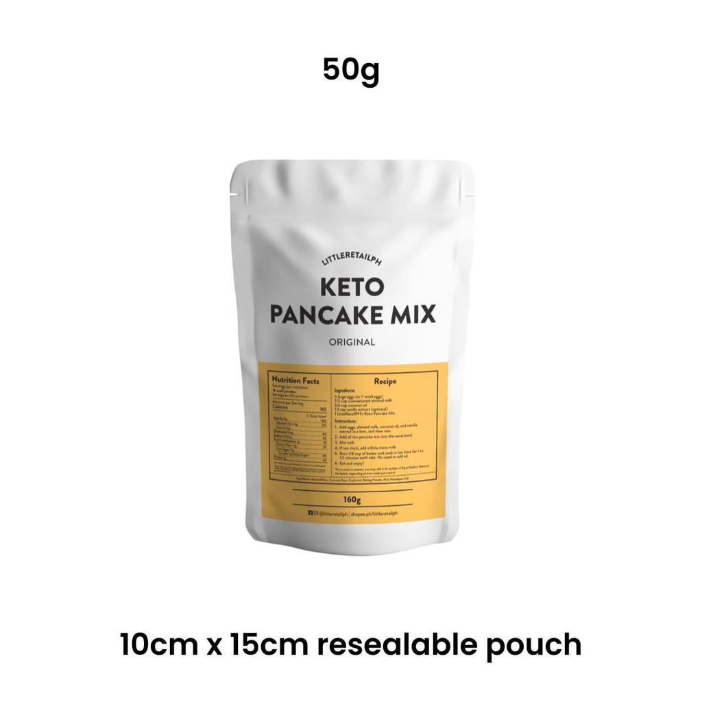 Keto/Low Carb Pancake Mix (made of keto-approved ingredients) | Shopee ...