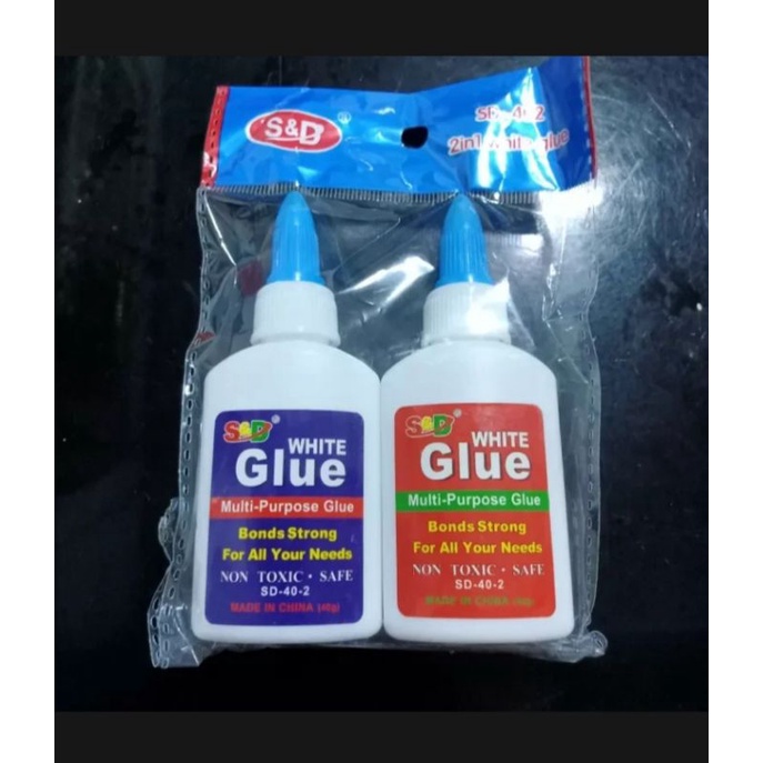 2 in1 White glue ( 2 glues in 1 pack ) | Shopee Philippines