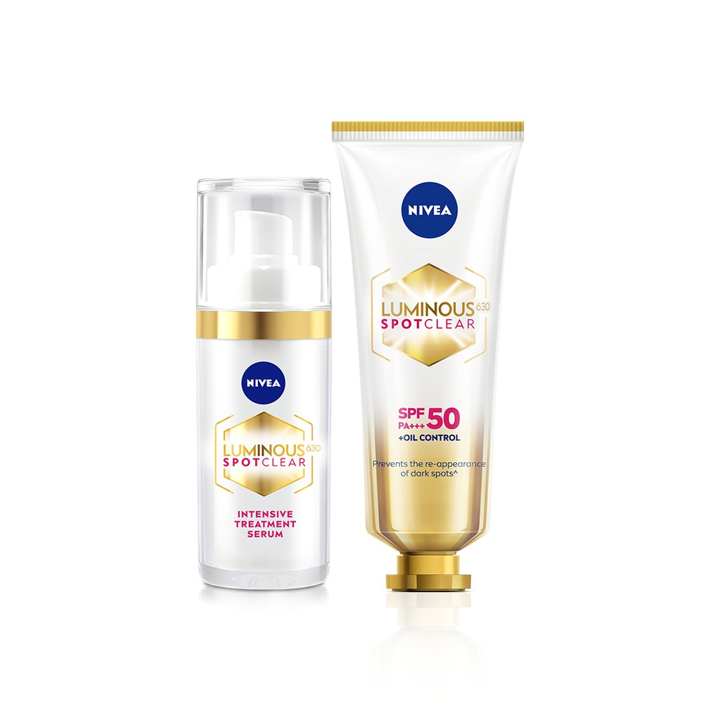 NIVEA Face Luminous 630 Spotclear Value Set: Intensive Treatment Serum ...