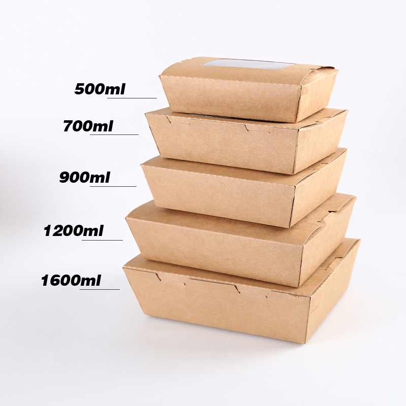 [10pcs] Kraft Meal Box with Window | Shopee Philippines